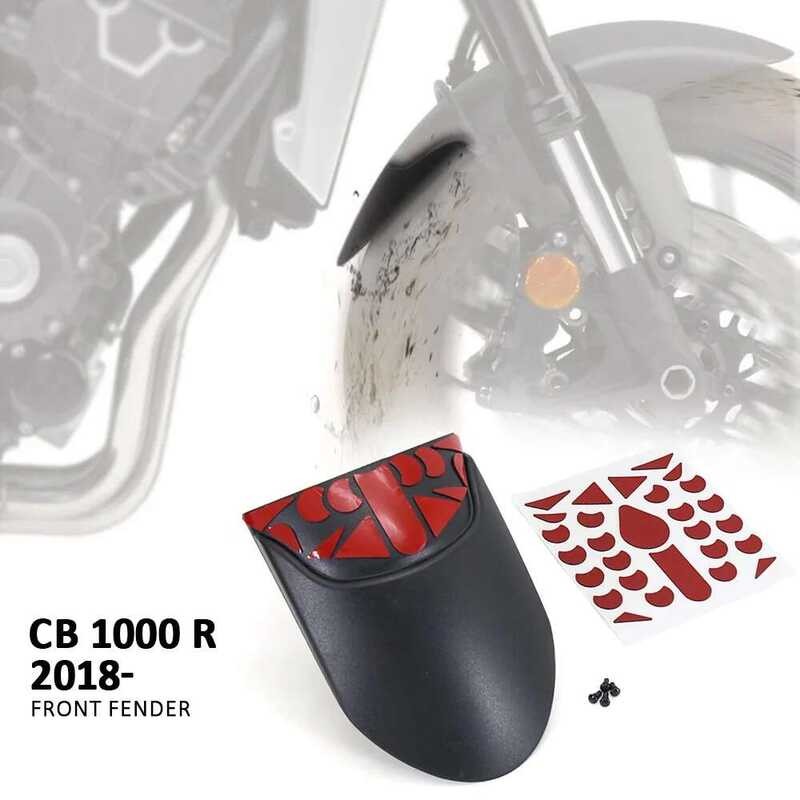 E Motorcycle Accessories Black Front Mudguard Extender Fender For Honda ...