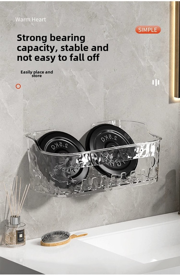 JUJIAJIA Non perforated wall mounted storage rack with increased ...