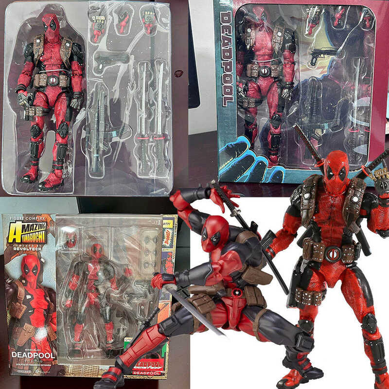 Revoltech Yamahi ☍ EPIC Action Ultimate X-Men Deadpool Super Hero ...
