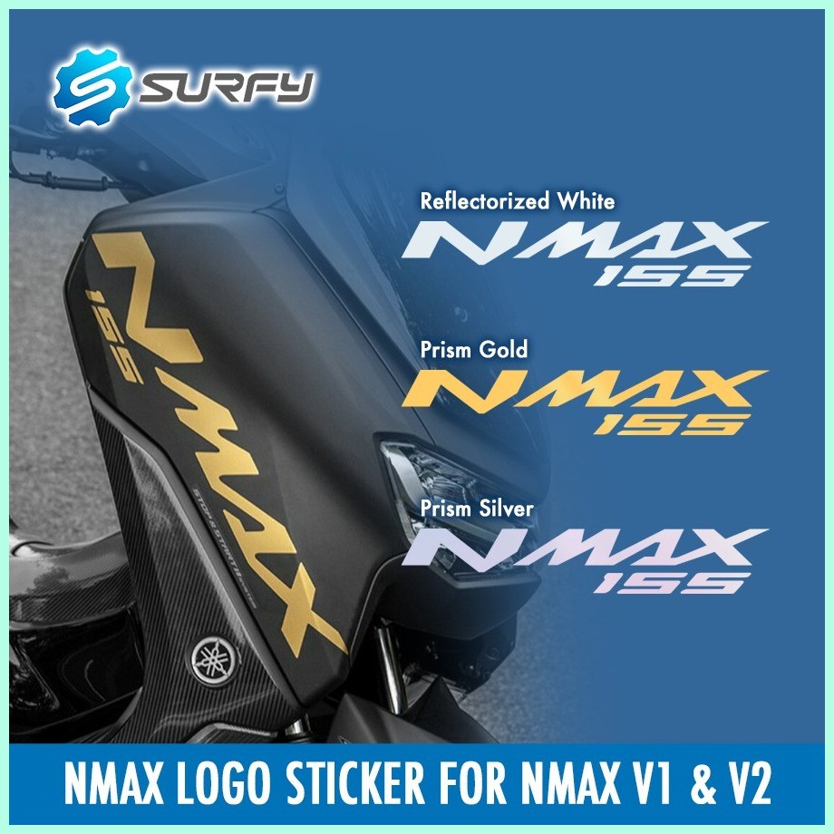 Surfy Yamaha Nmax V1/V2 Side Fairing Sticker 44cm X 5cm Waterproof ...