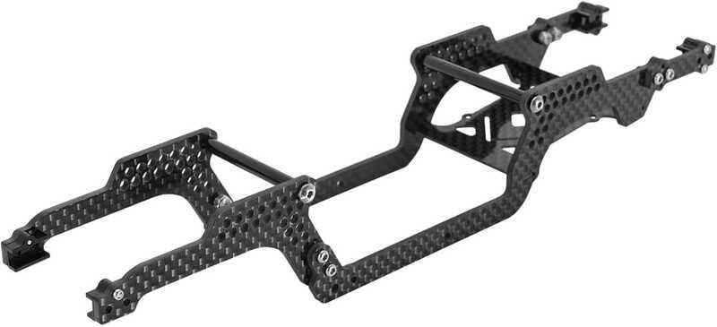 LCG INJORA Universal Carbon Fiber Chassis Frame Kit For 1/18 Trx4m ...