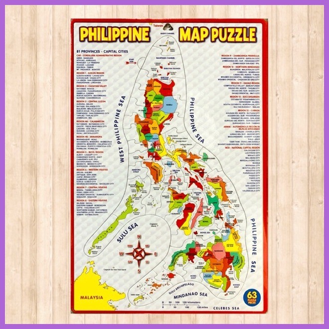 ∏ Philippine Map Puzzle - Large Thick Cardboard - Alternative ...