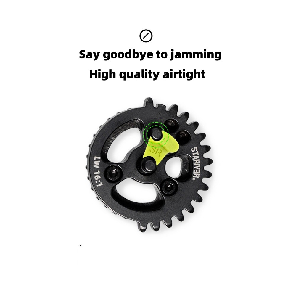 STARIVER Black card lightweight steel cutting tooth C45 hardened ...