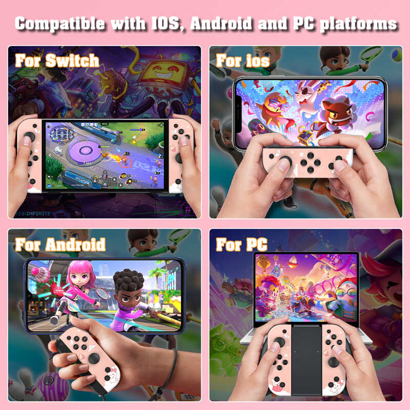 Wireless BT Joypad Nintendo Switch Gamepad For Joycons W Turbo ...