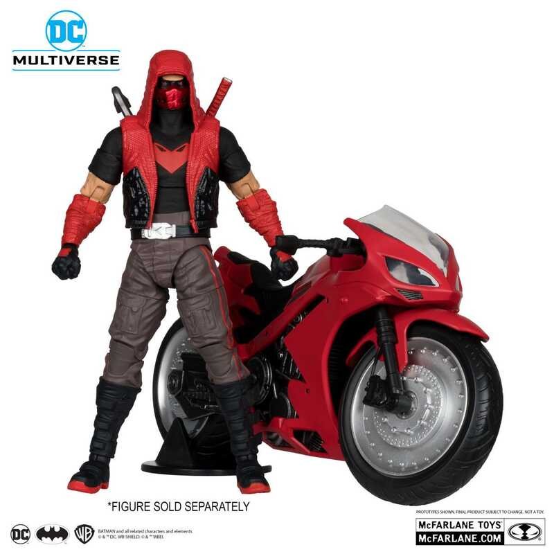 Genuine 】 Macfarlane DC Red Hood Motorcycle Combination 7-Inch Movable ...