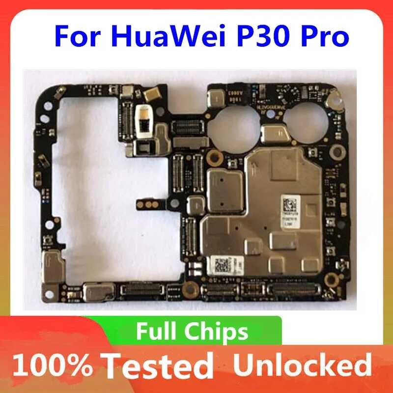 Motherboard 128 GB 256 GB Original Unlocked Logic Board For HUAWEI P30 ...