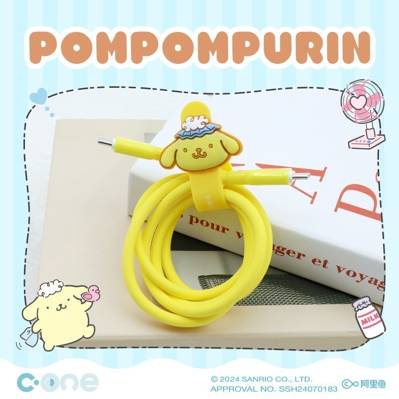 100cm Sanrio Characters Fast Charging Data Cable with Winder Melody ...
