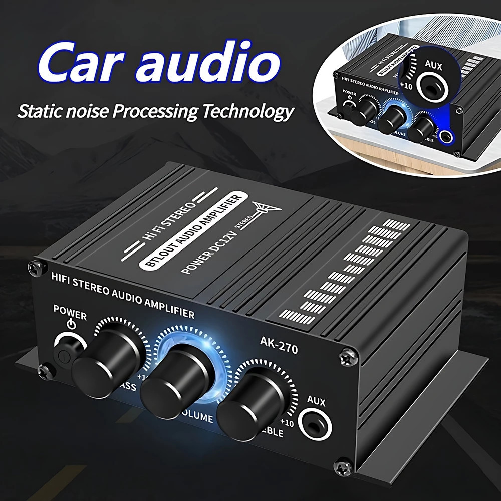 400w Mini Audio Amplifier Home Amplifier Stereo Audio Car Amplifier 2 ...