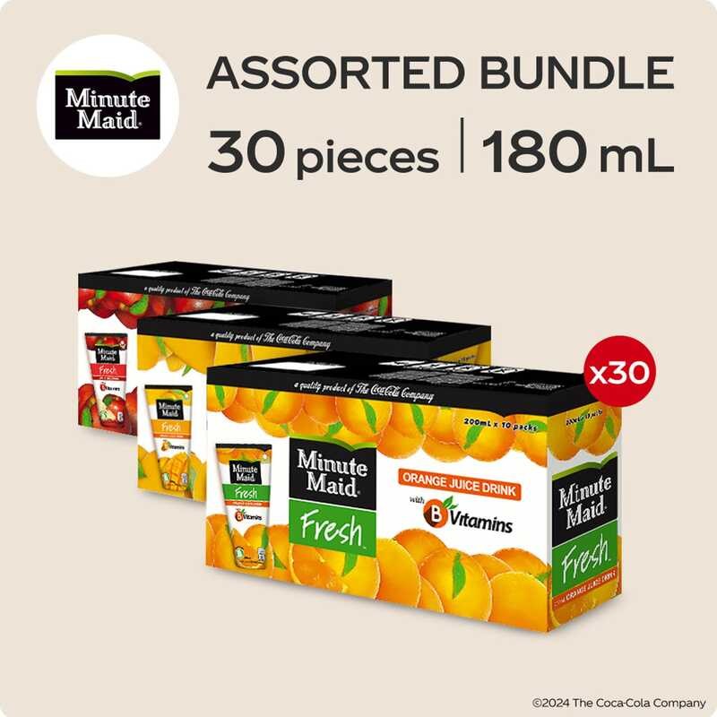 Minute Maid Assorted Fresh Orange + Apple Mango Tetra Juice 180Ml ...