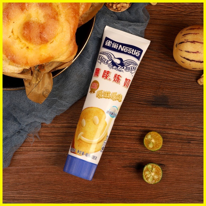 ☂ Nestle Eagle Full Cream Sweetened Condensed Milk in Tube 185g / Can ...