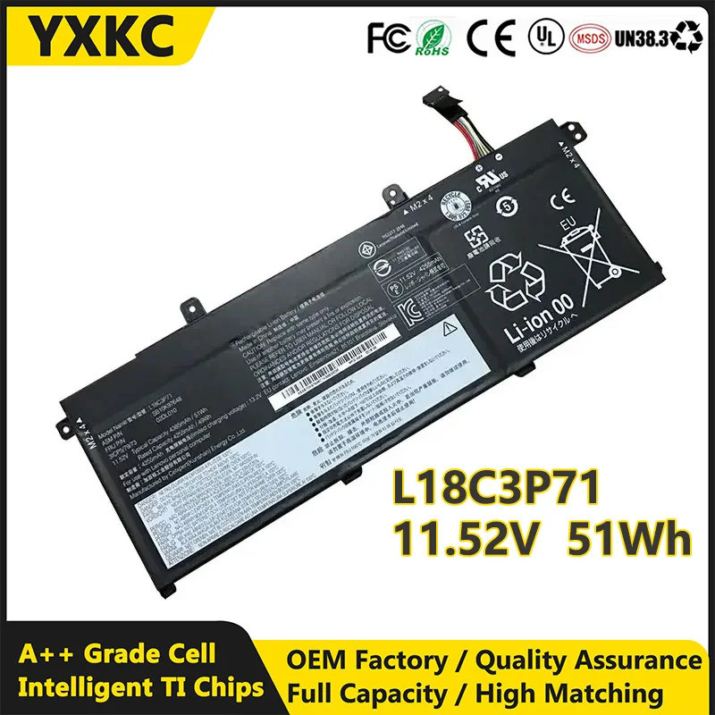 11.52V 51Wh D9 L18l3p73 L18c3p72 L18c3p71 L18m4p74 Laptop Battery For ...