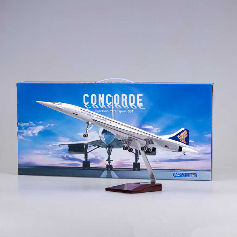 59 50 Cm 1:12 5 Scale Model Singapore Aires Concorde Diecast Resin ...