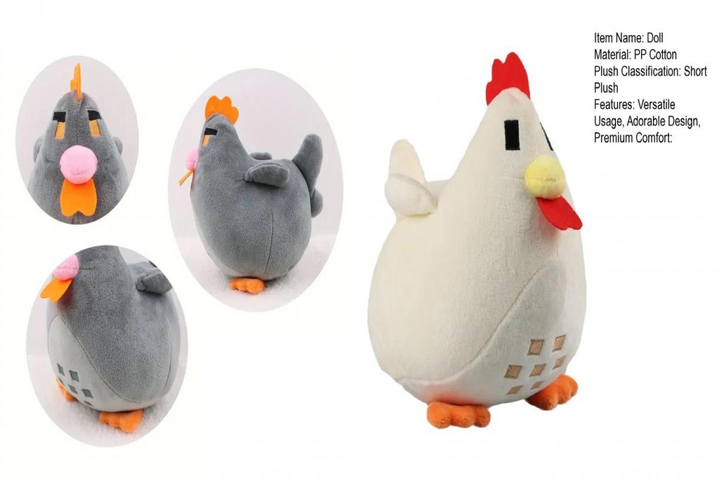 Living Room Plush Ornament Cute Plush Toy Adorable Chicken Plush Doll ...