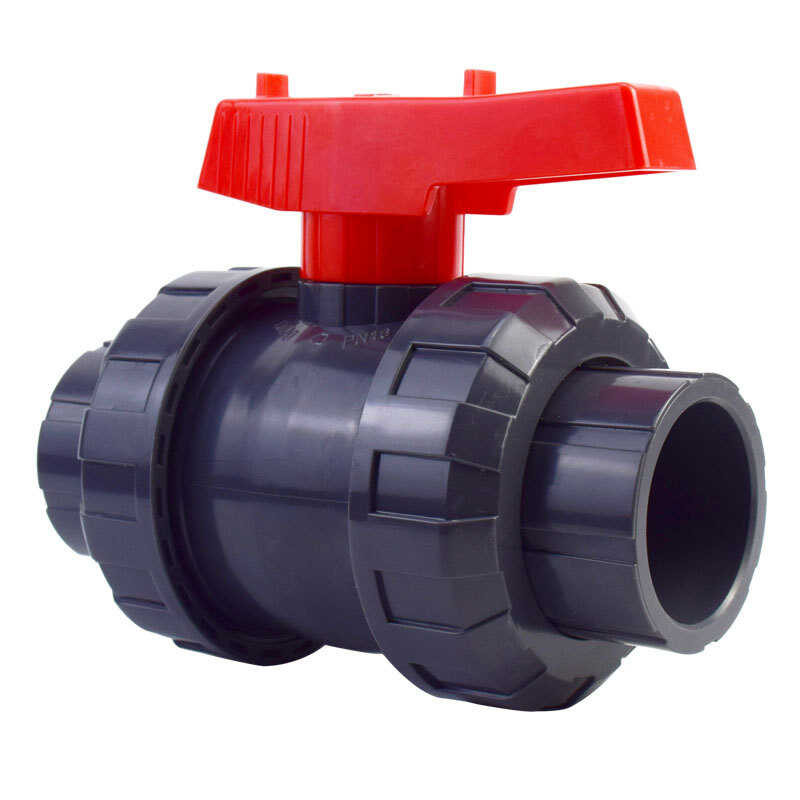National Standard Chemical Grade Quality UPVC Double Ball Valve PVC ...