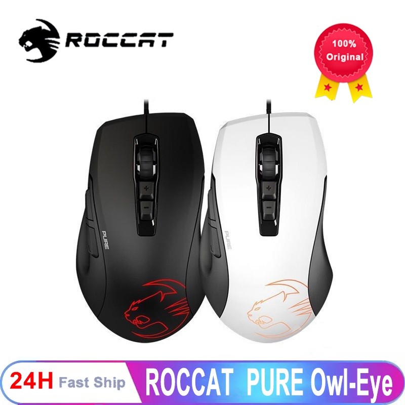ROCCAT Kone Pure Owl-Eye 12000 dpi Optical Sensor RGB Gaming Mouse ...