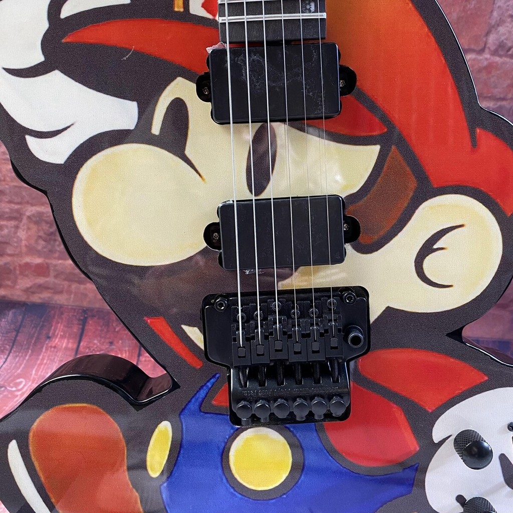 Super Mario Design Electric Guitar Floyd Rose Style Bridge Professional ...
