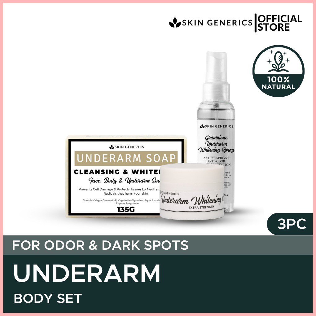 [ 6X UNDERARM WHITENING + DEODORANT COMBO ] SkinGenerics Underarm Set ...