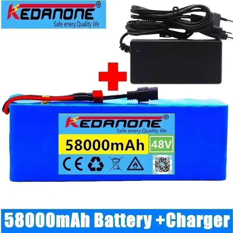 Lithium C8 48V Ion Batterie 58Ah 1000W 13S3p 18650 Li-Ion Battery Pack ...