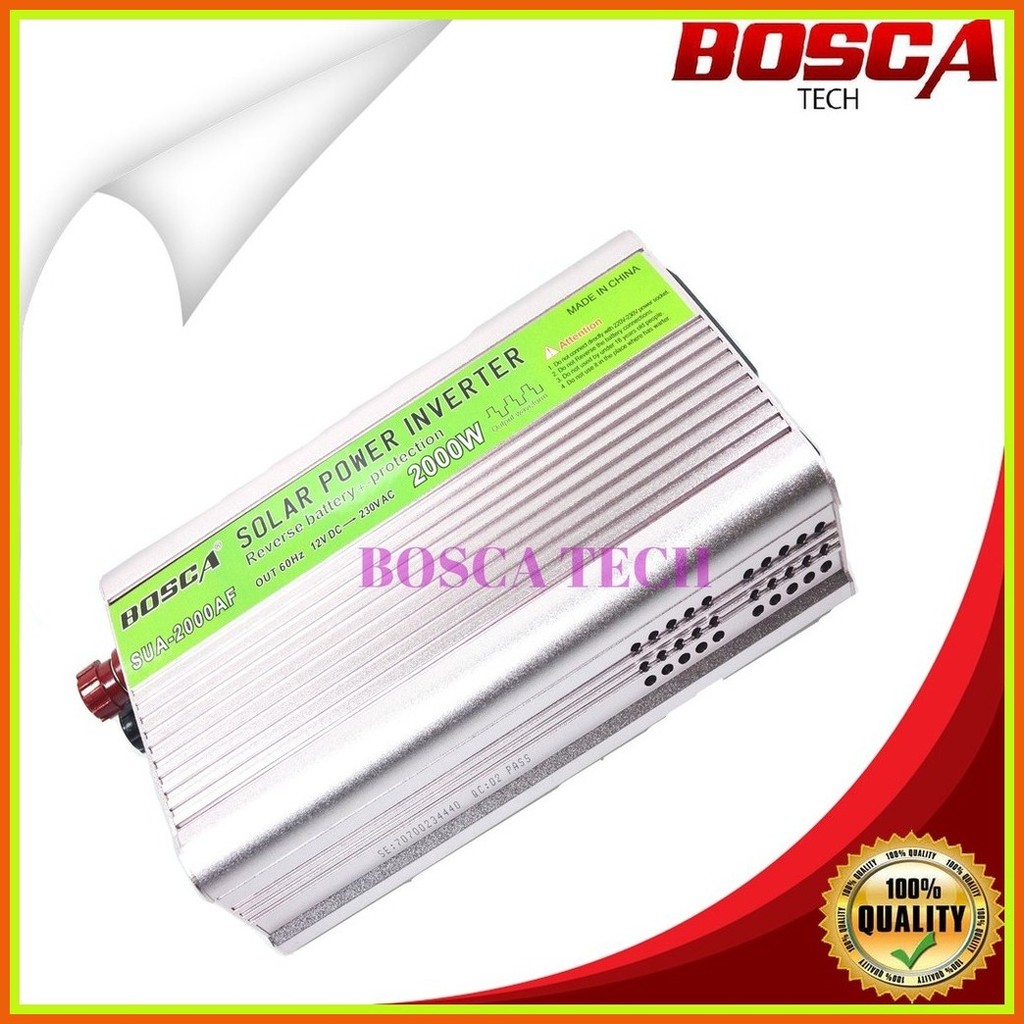 Bosca Sua-2000AF 2000W 12V Dc To 230V AC Solar Energy Emergency Power ...