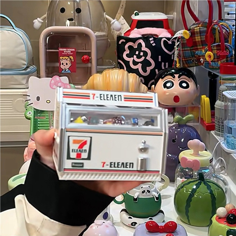 711Miniature Toys DIY Mini Fridge with Light Photo Props Mini Ornaments ...