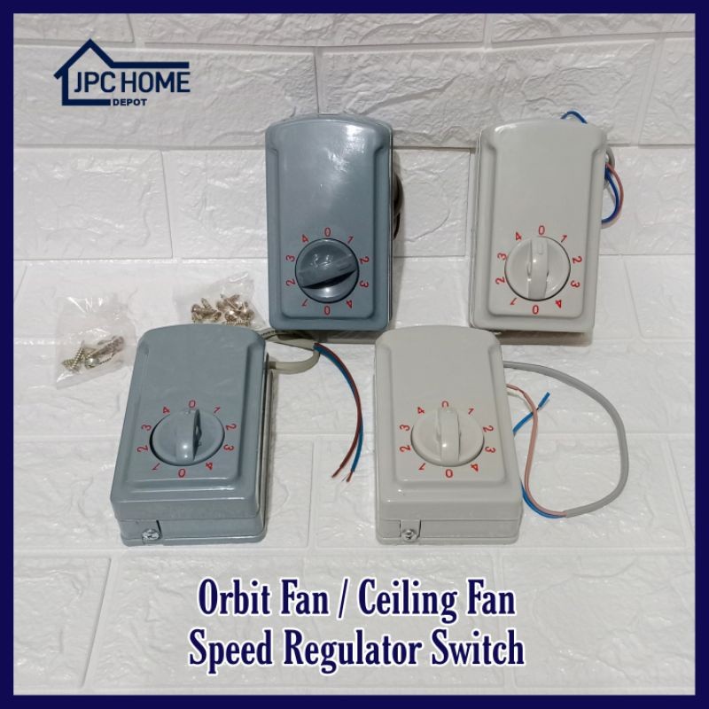 Orbit Fan / Ceiling Fan Speed Regulator Switch Heavy Duty with Screw ...