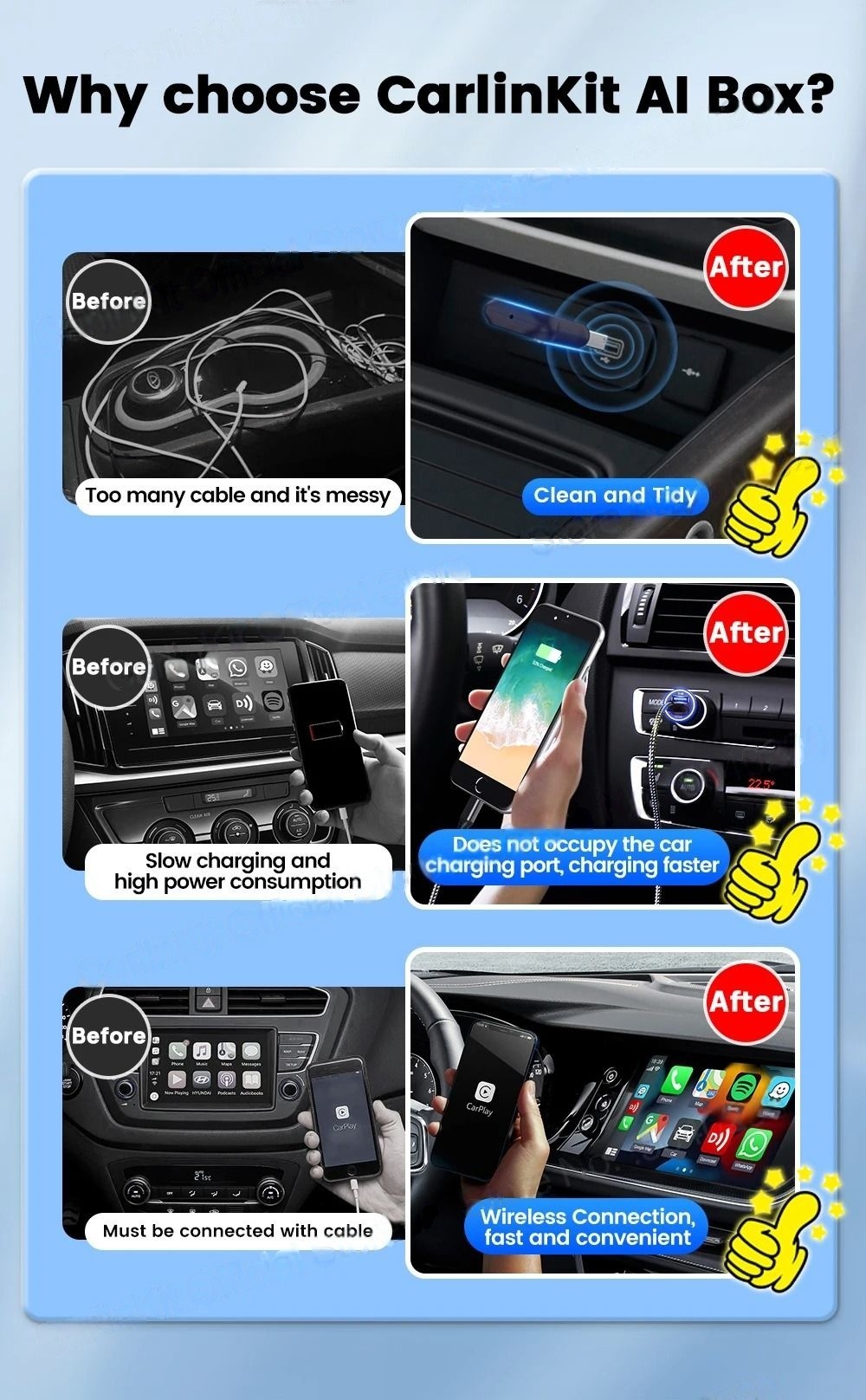 CarlinKit Mini Ultra Wireless USB Dongle Wireless Android Auto ...