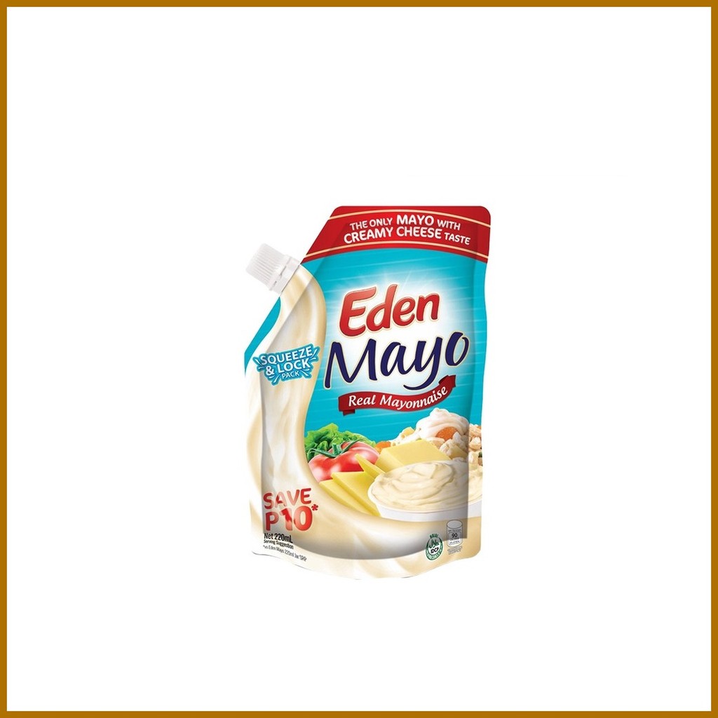 Eden Mayo Pouch - Real Mayonnaise with Cream Cheese Flavor 220ml Rich ...