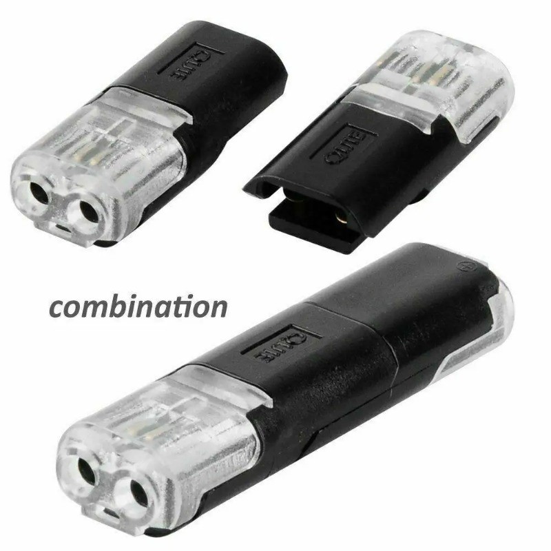 2Pin Way Plug Wire Cable Snap Connectors Car Waterproof Solderless ...