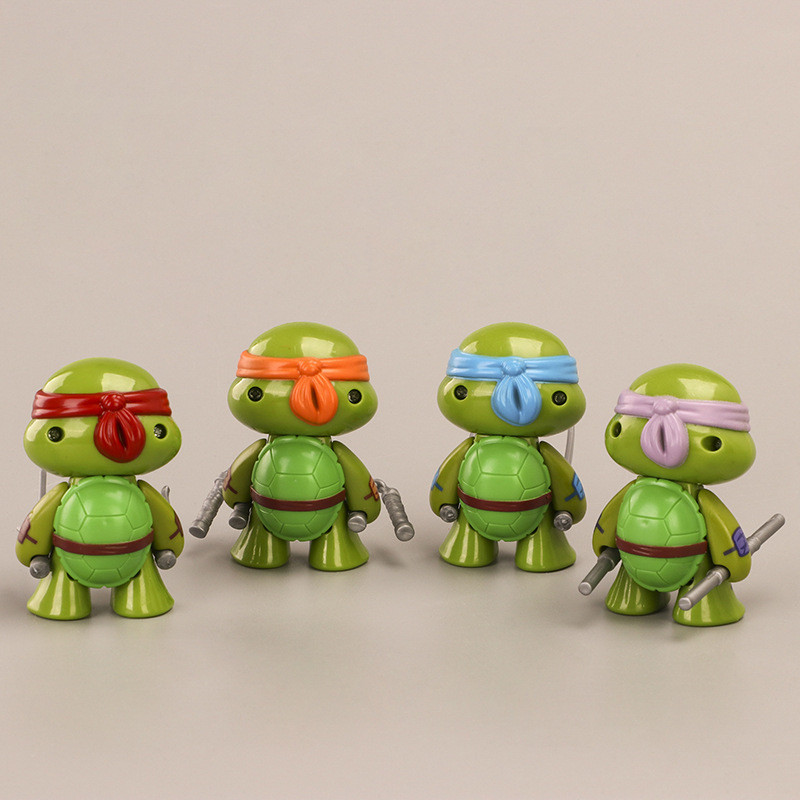 4pcs/Set Ninja Turtle Anime Figure Neca TMNT Limited Edition Action ...