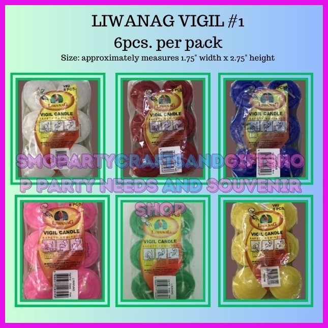 Liwanag Vigil 1 2 3 Candle Liwanag Candle | Shopee Philippines