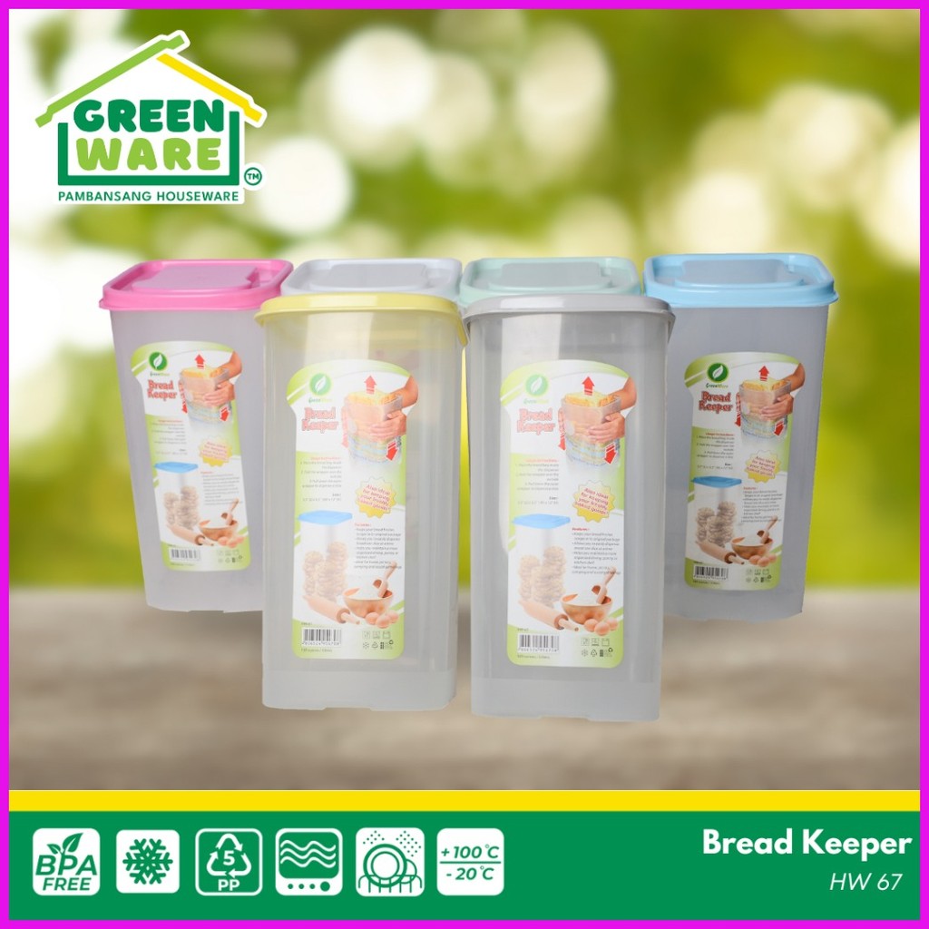 Greenware Colorful Bread Keeper HW-67 | Shopee Philippines