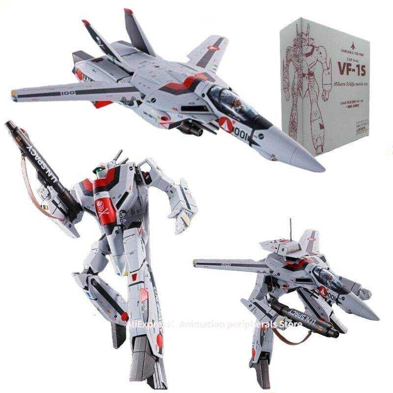 Robotech Ross ☍ Transformation Anime Figures 1/60 Vf-1S Hikaru Ichijo ...