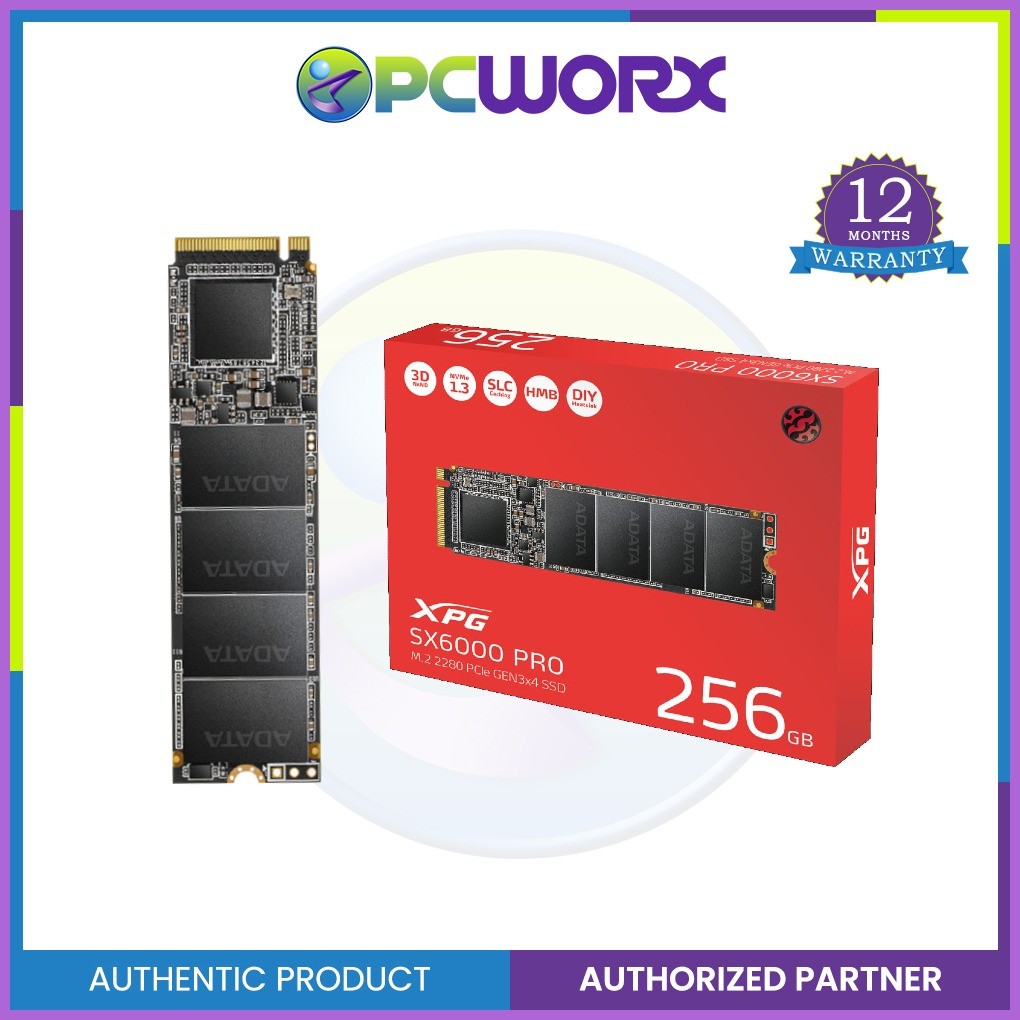 ⚽︎ ADATA XPG SX6000 PRO 256GB/512GB/1TB M.2 PCIe Gen 3.0 NVMe Internal ...