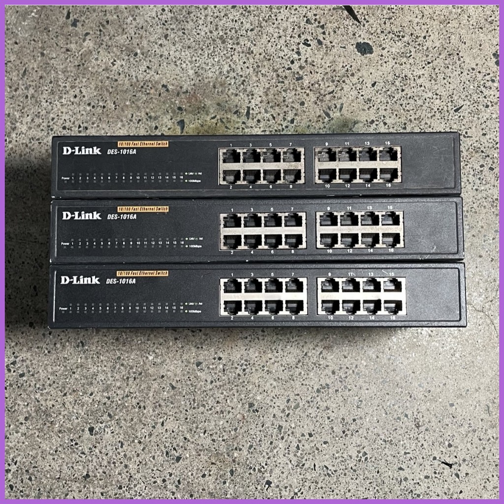 Used) 24-Port 100M / Gigabit Desktop / Rackmount Switch 16 Port Network ...