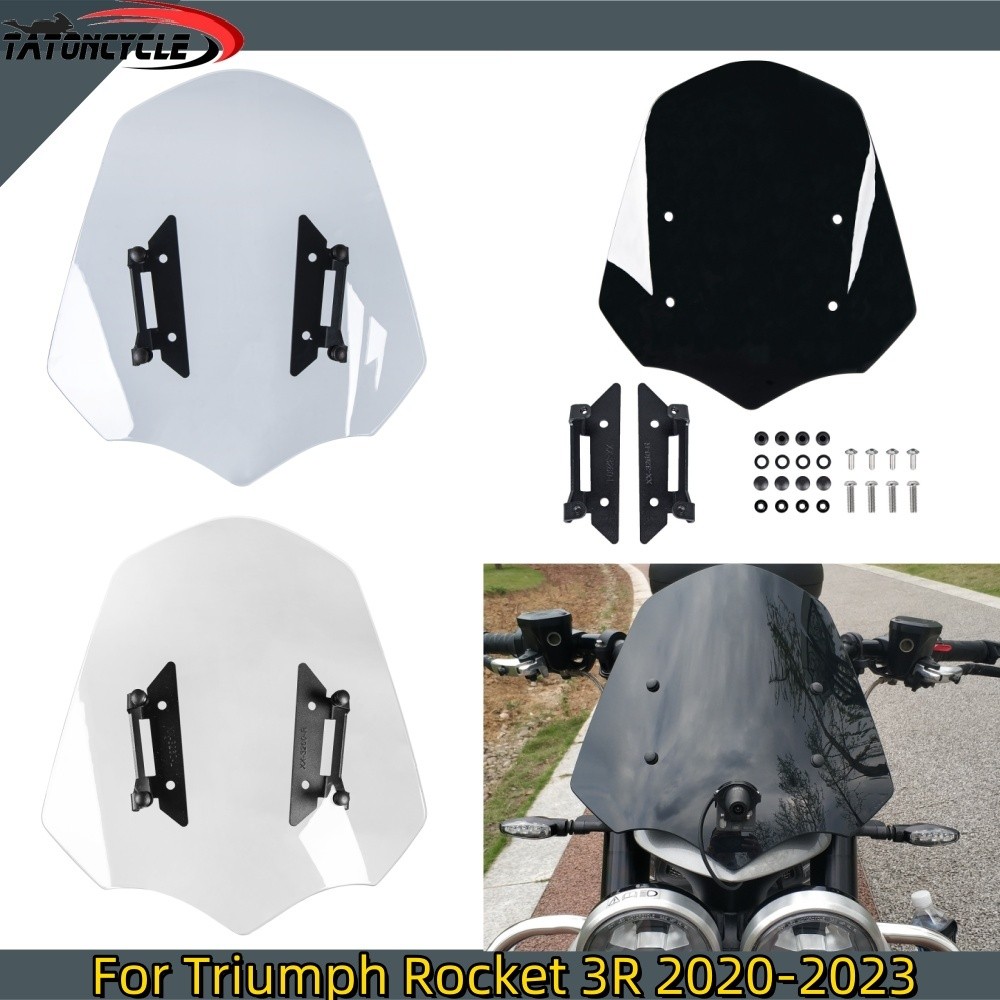 For Triumph ROCKET 3 R Motorcycle Windscreen Windshield Air W Deflector ...