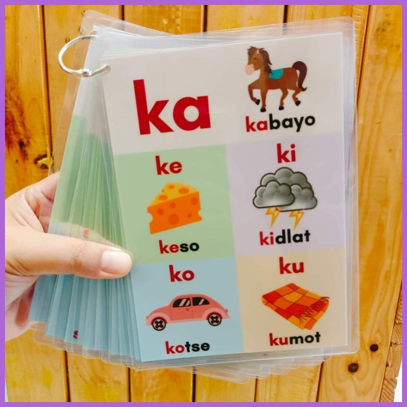 Abakada pantig tagalog primary reading laminated educational flashcards | Shopee Philippines