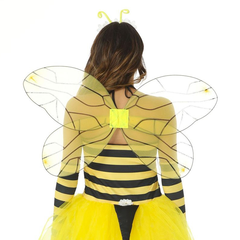 Honey Bee Stripe Yellow Dress For Woman Sexy Bees Adult Cosplay Costume ...