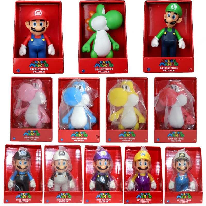 Bros er Mario Luigi Yoshi Bowser Donkey Kong Anime Figures PVC Action ...