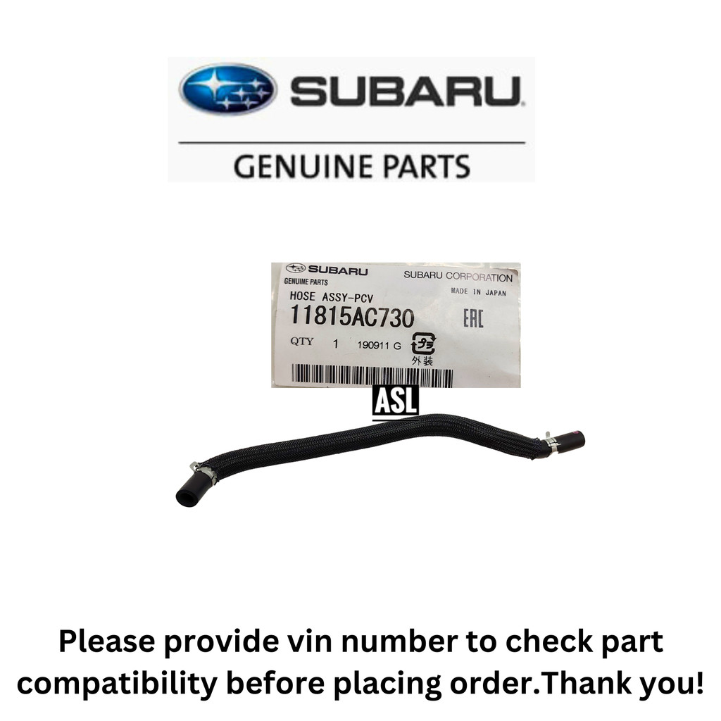 11815AC730 Subaru PCV Hose XV GT7 Forester SK7 (PCV Valve to Intake ...