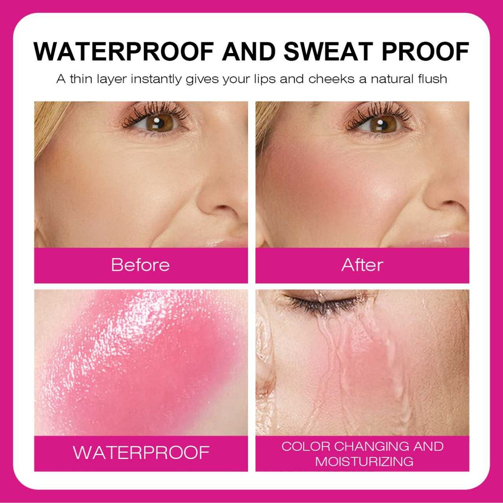 Miss coco Magic blusher color changing liquid blush on waterproof long ...