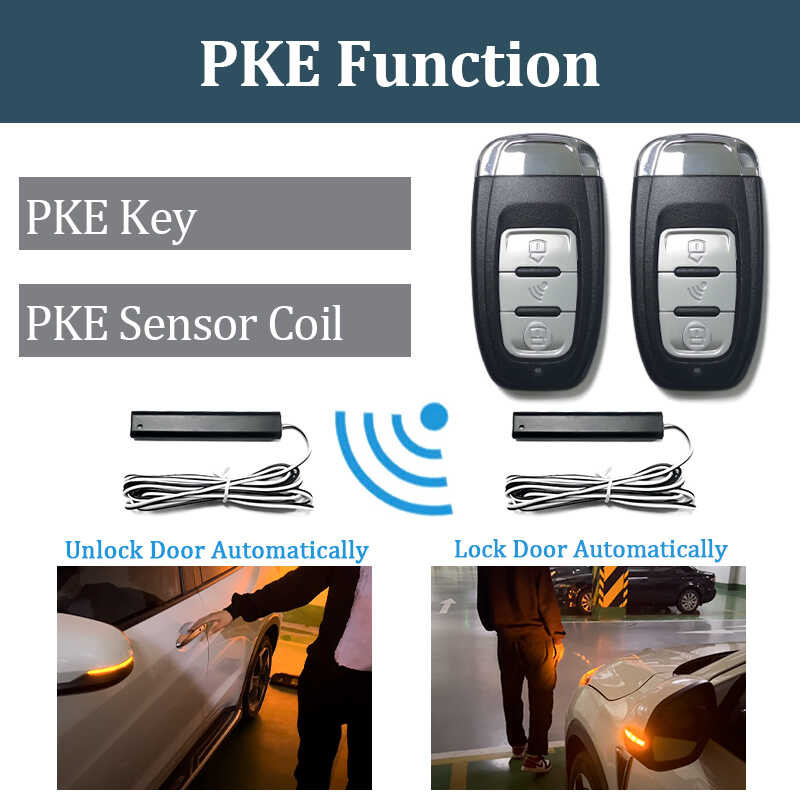 Cntrl Sinvcle PKE Car Keyless Entry Engine Start Alarm System Push ...
