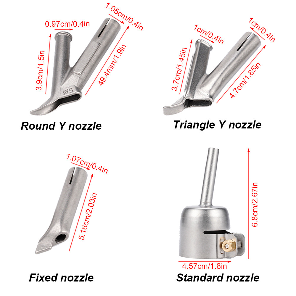 Quick welding hot air gun, welding torch nozzle, titanium alloy plastic ...
