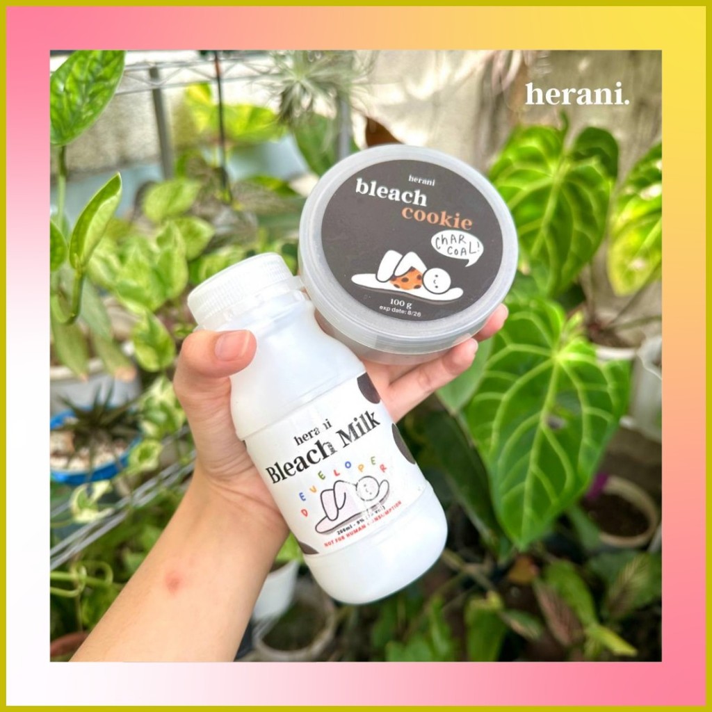 Herani Bleach Milk/Charcoal (Bleach Set) | Shopee Philippines