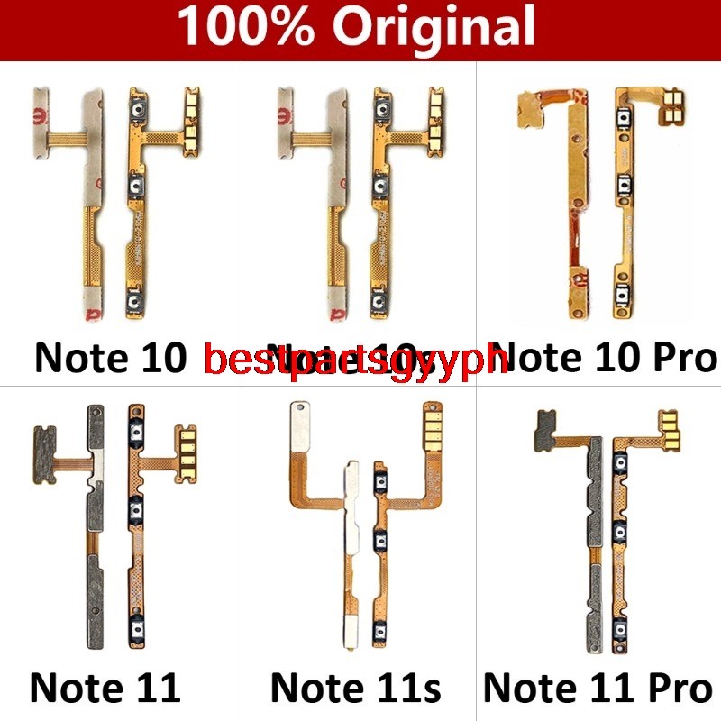GUY- Original For Xiaomi Redmi Note 10 10s 11 11s Pro 4G 5G Power On ...