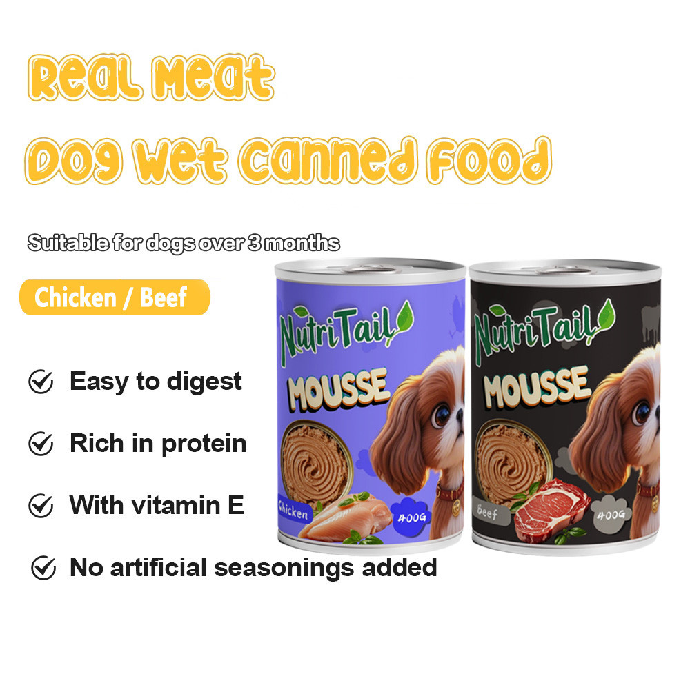 NutriTail Dog Food 400g Wet Food Dog Food Mousse for Puppy Dog Treats ...