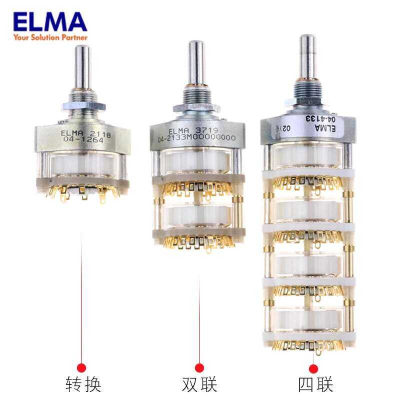 Swiss ELMA voltage divider at shunt type 24 level gold-plated ...