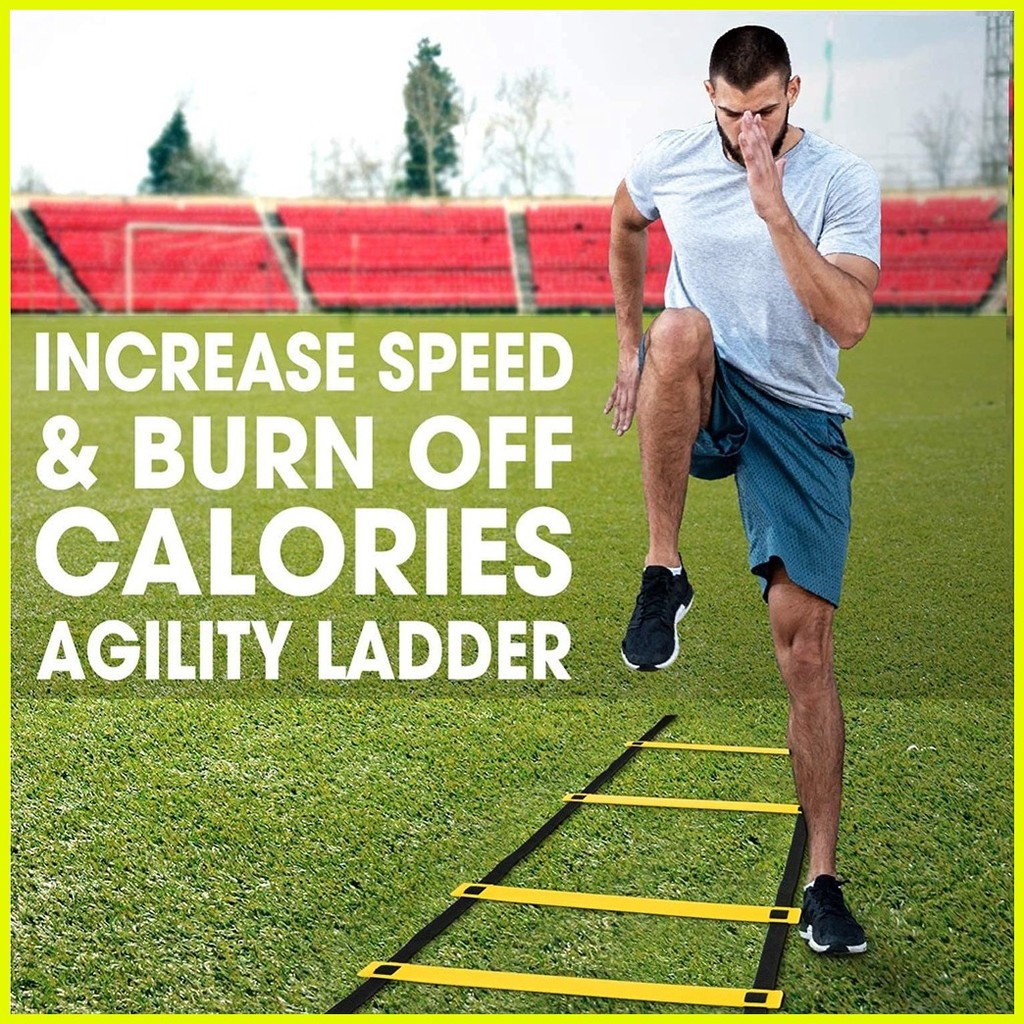 Agility Ladder Speed Training Ladder Stairs Rung Nylon Straps obstacle ...