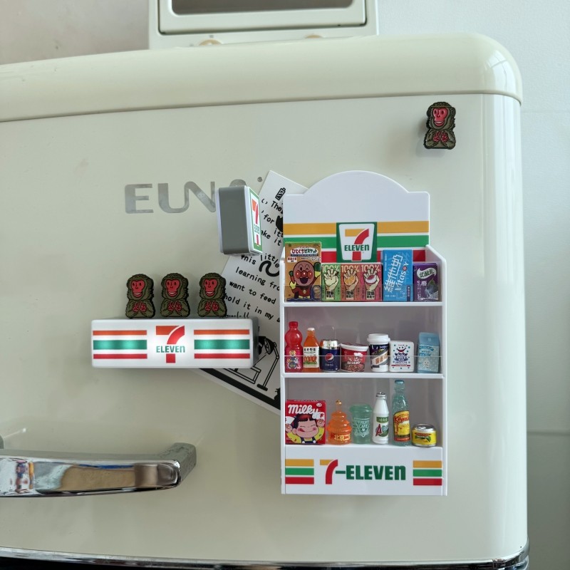 Miniature Simulation7-ELEVEN Refrigerator Magnets for Shelves Magnetic ...
