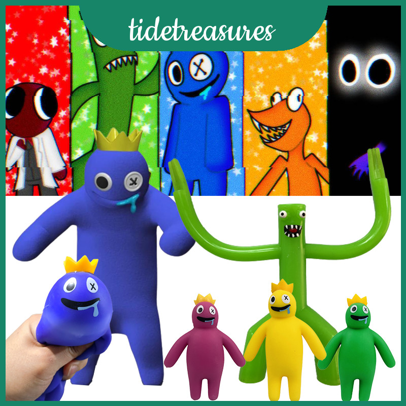 Rainbow Roblox Elastic Friends Squishy Prop Multi-function ...