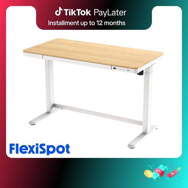 Flexispot Comhar Ew8 All-In-One Standing Desk With 48" Wooden Tabletop Drawer | Shopee Philippines